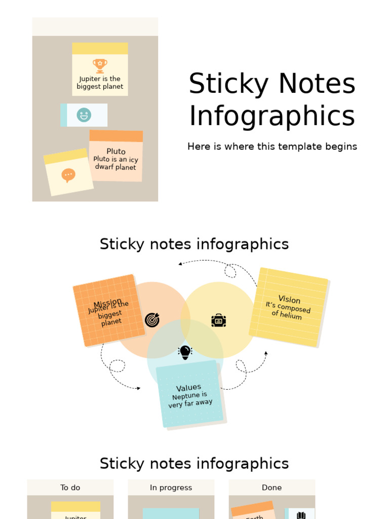 Sticky Notes Infographics by Slidesgo | PDF | Planets | Planets In ...