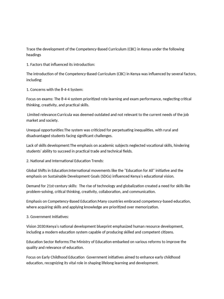 ECI CAT 2 DOCUMENT | PDF | Curriculum | Learning