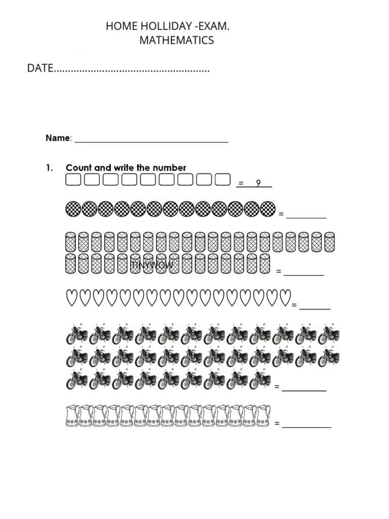 Holiday Exam Math 2 | PDF