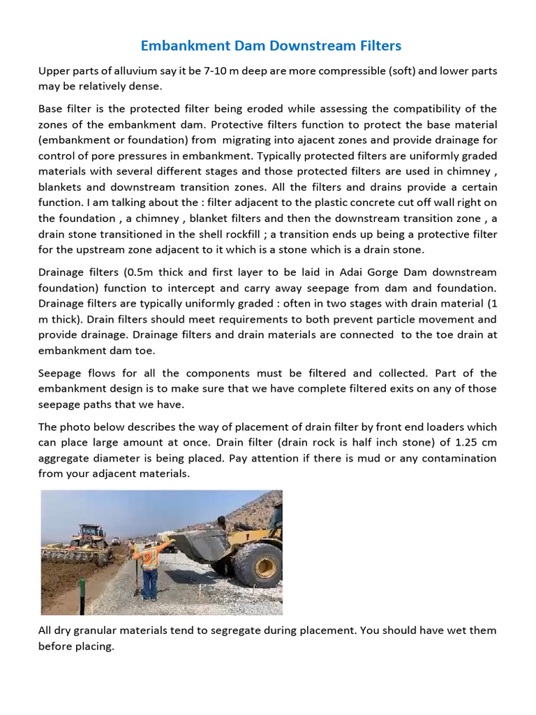 Embankment Dam Filter Design Guide | PDF | Dam | Soil Mechanics
