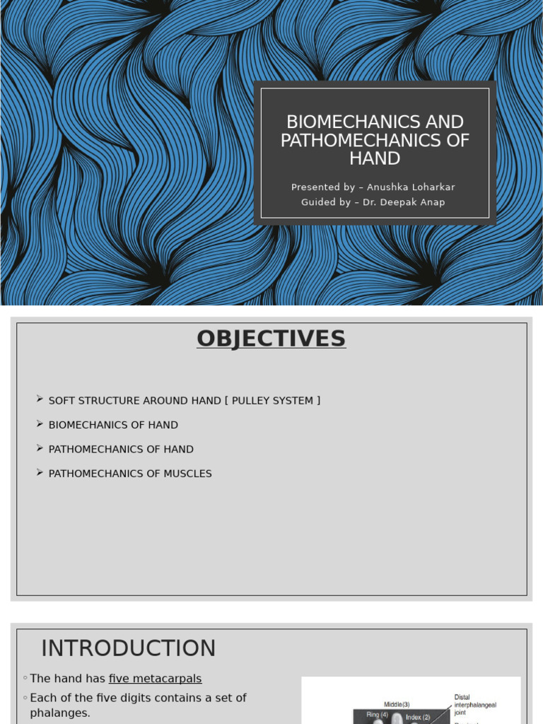Biomechanics of Hand Anatomy and Motion | PDF | Hand | Thumb