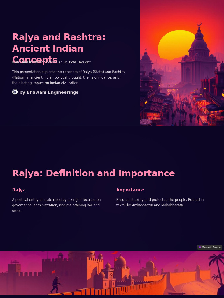 Rajya and Rashtra Ancient Indian Concepts | PDF | Governance | Liberal ...