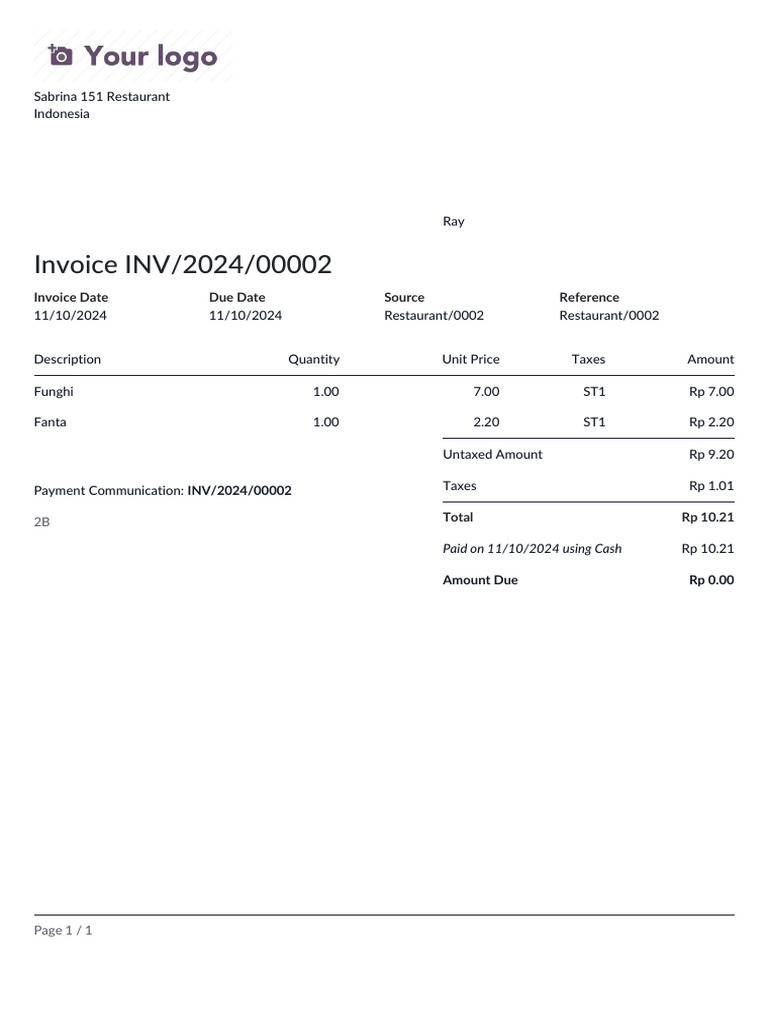 Inv 2024 00002 | PDF