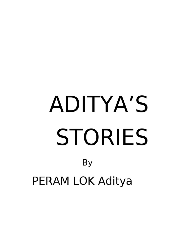 ADITYA's Stories | PDF