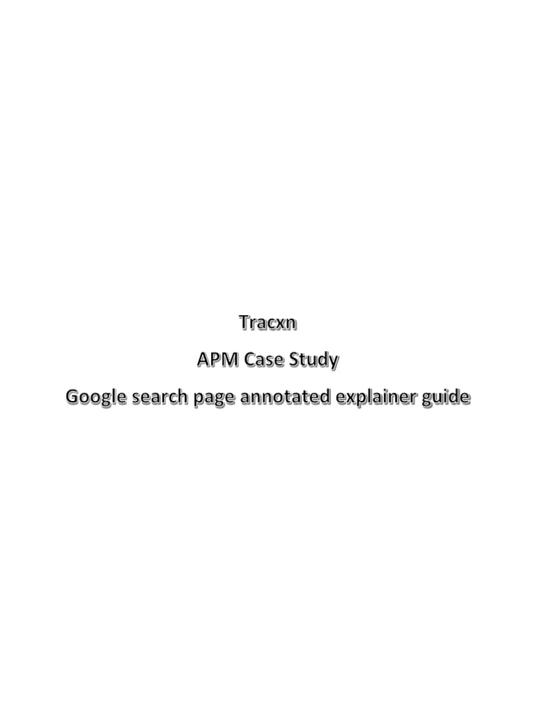 APM Case study I | PDF | Information Science | Web Technology