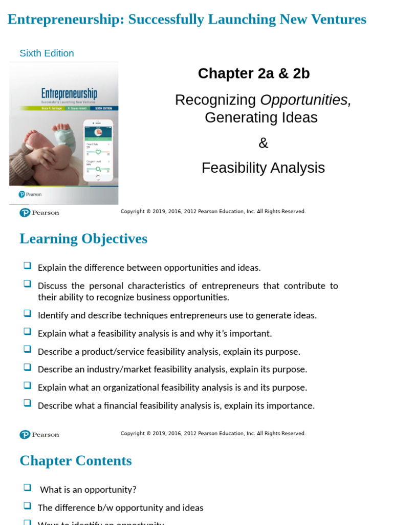 Chapter 2a,2b Idea Generation Feasibility Analysis | PDF | Entrepreneurship | Brainstorming