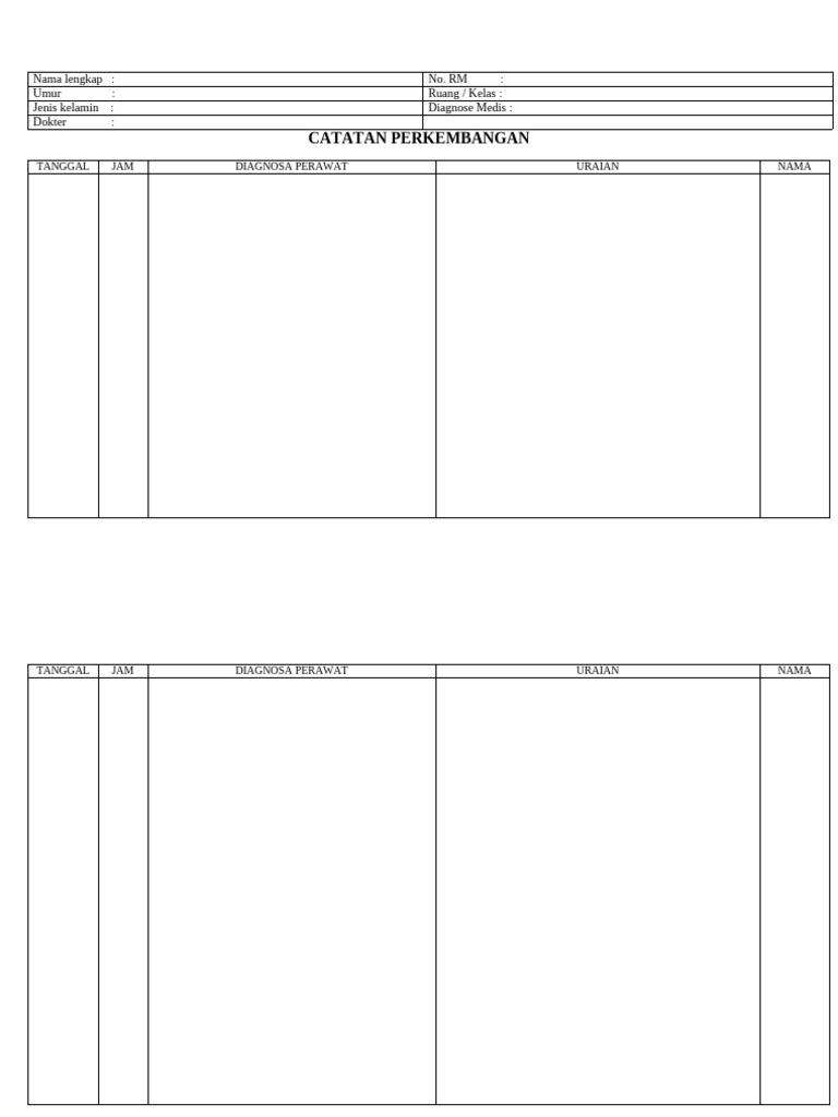 Catatan Perkembangan | PDF