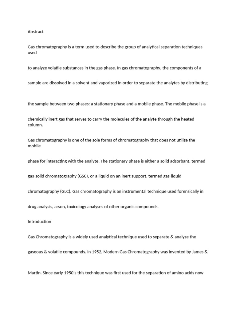 Ken Gas Chromatography | PDF | Gas Chromatography | Chromatography