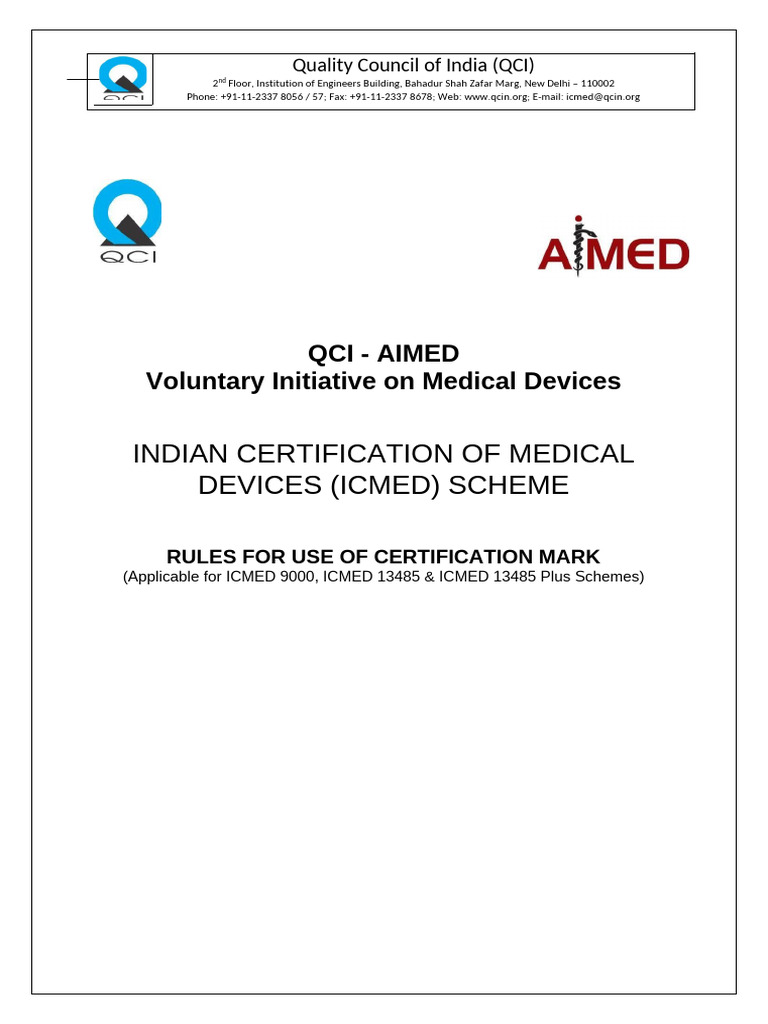 ICMED Certification Mark Guidelines | PDF | Professional Certification ...