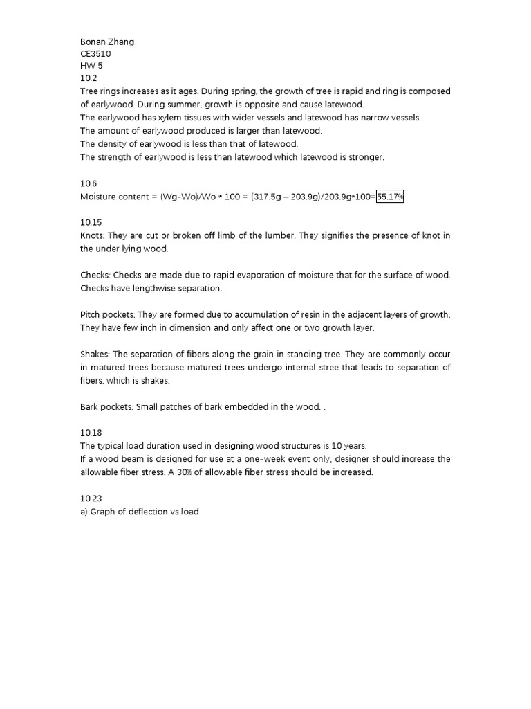HW5 | PDF | Wood | Materials