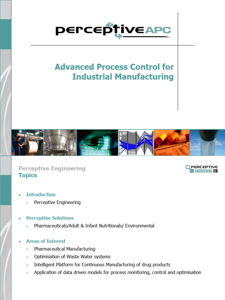 Advanced Process Control For Industrial Manufacturing | PDF ...