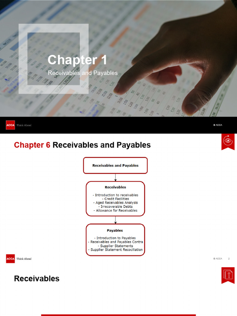 Chapter 1 Receivables and Payables | PDF | Debits And Credits | Credit Card