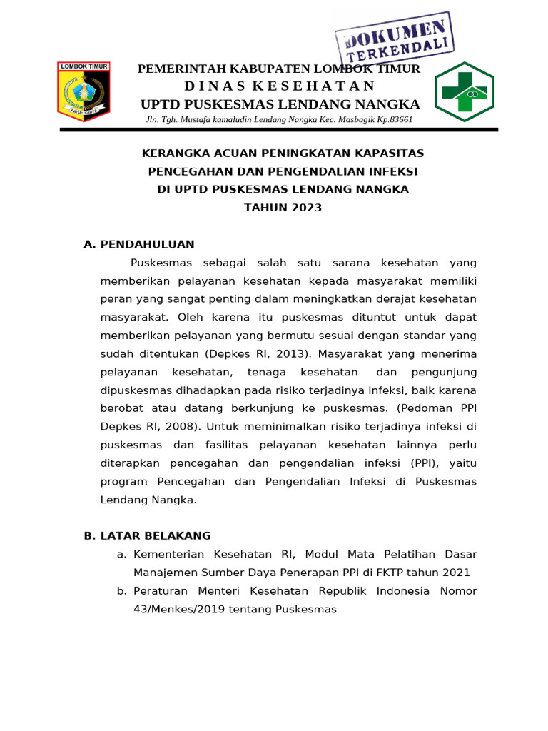 Kak Peningkatan Kapasitas Ppi | PDF
