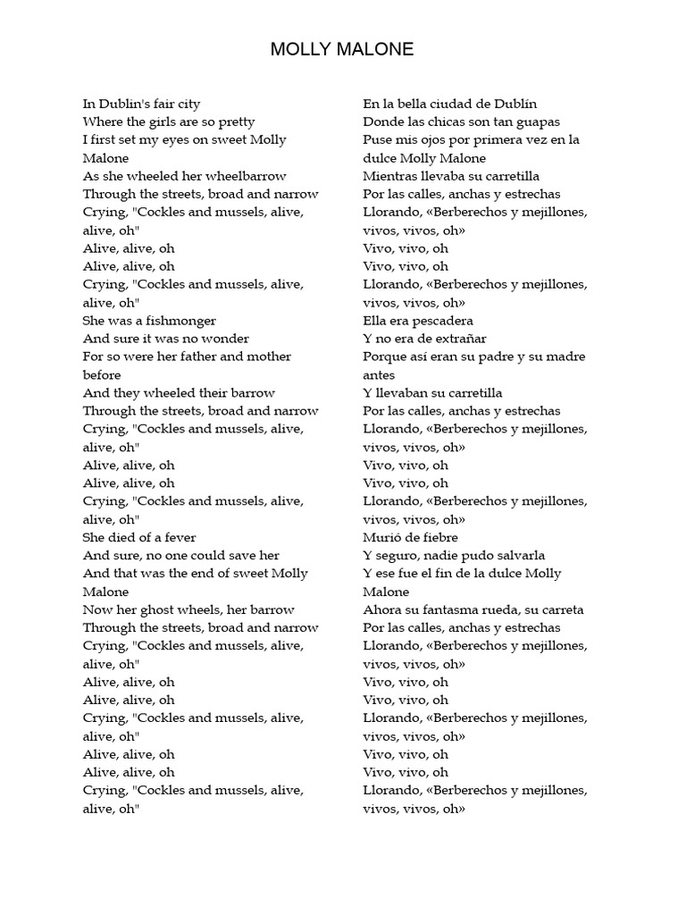 La Leyenda de Molly Malone | PDF