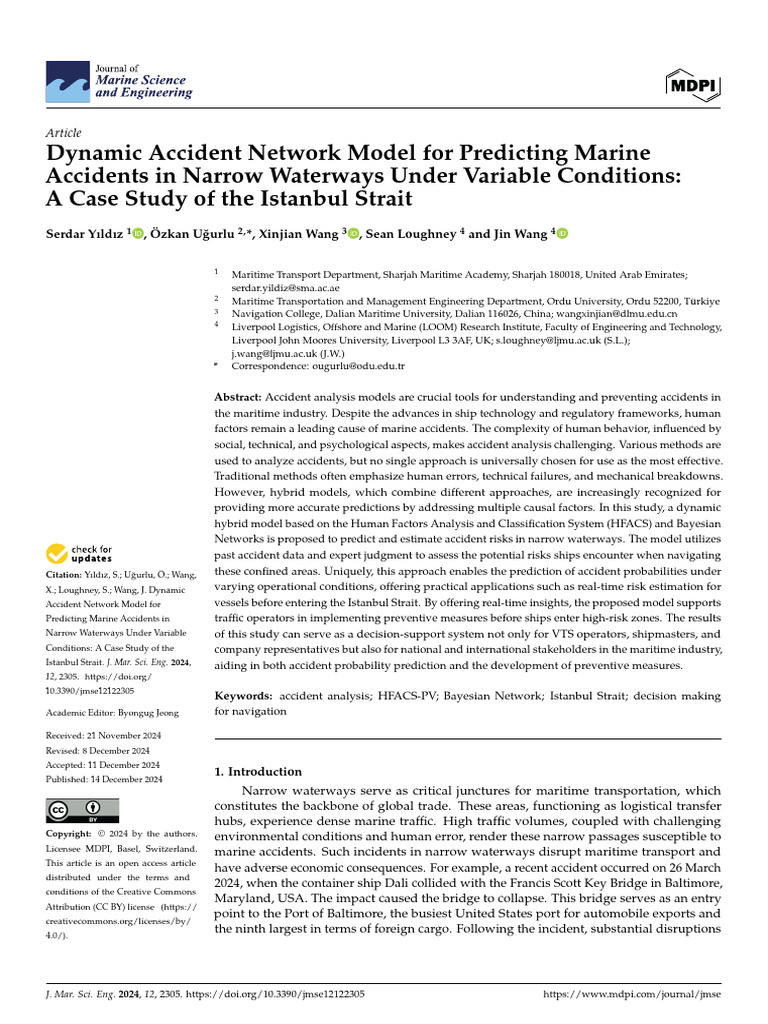Jmse 12 02305 | PDF | Risk | Probability