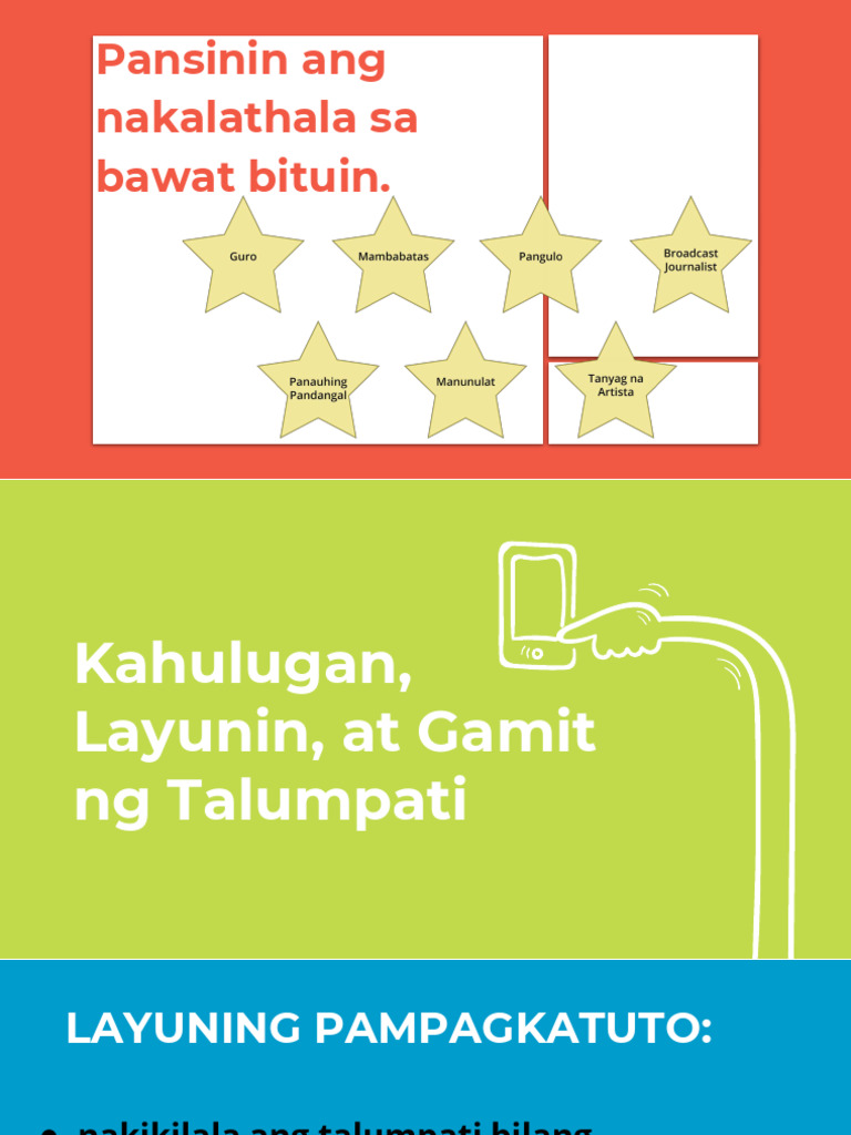 Katangian at Layunin NG Talumpati | PDF