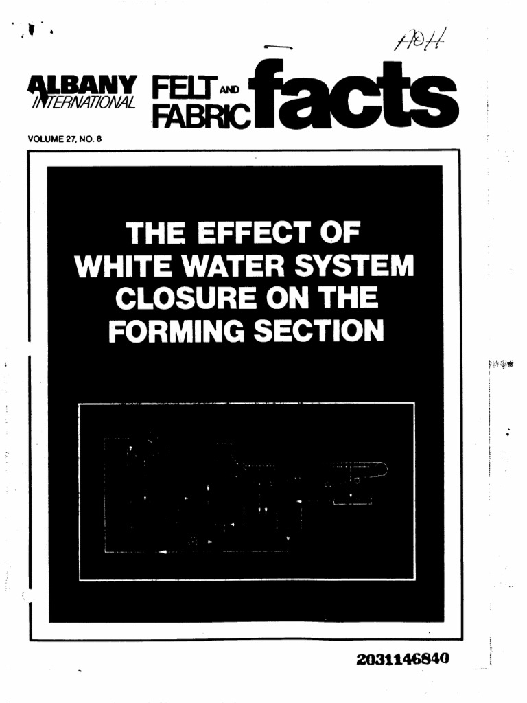 The Effect of White Water System Closure On The Forming Section | PDF ...