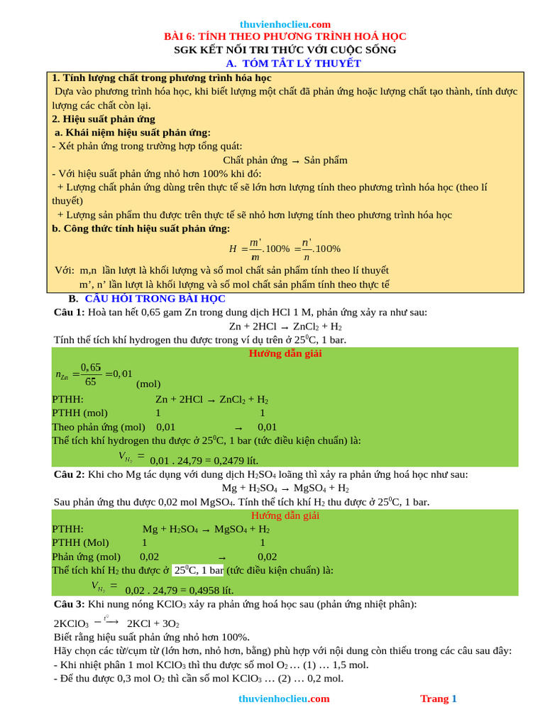 thuvienhoclieu.com-Chuyen-de-KHTN-8-Ket-noi-Bai-6 | PDF