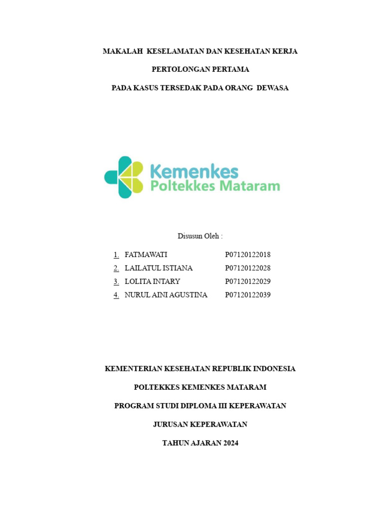 Pertolongan Pertama Tersedak Anak | PDF