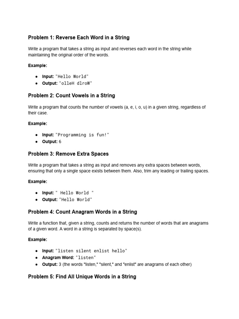 Java Ete Practice Problems Set3 | PDF
