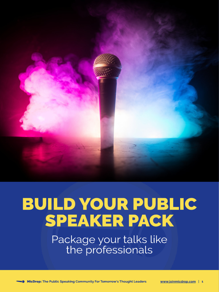Build Your Public Speaking Pack | PDF