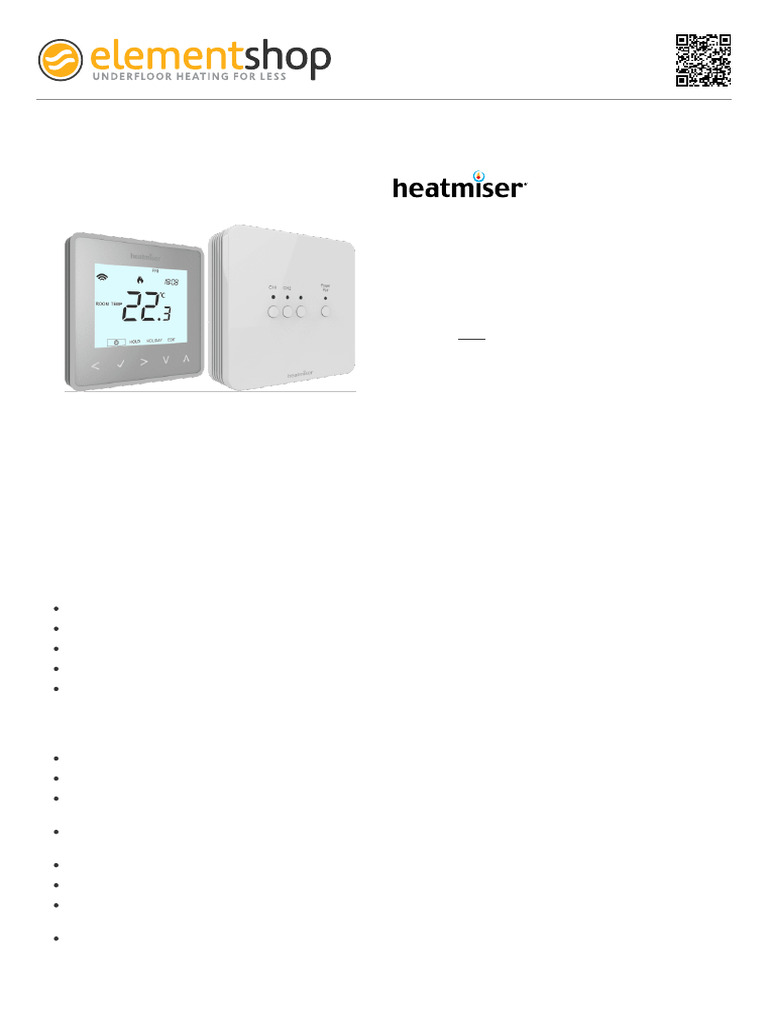 Heatmiser NeoHub Mini OT Kit Combi Boiler OpenTherm WiFi Smart Control | PDF | Wi Fi | Water Heating