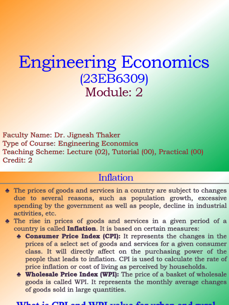 Module II Inflation and Price Changes | PDF | Cost Of Living | Inflation