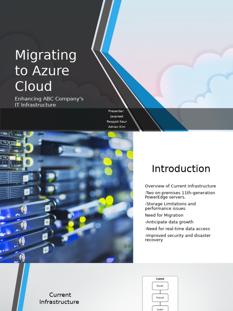 Migrating To Azure Cloud | PDF | Cloud Computing | Microsoft Azure