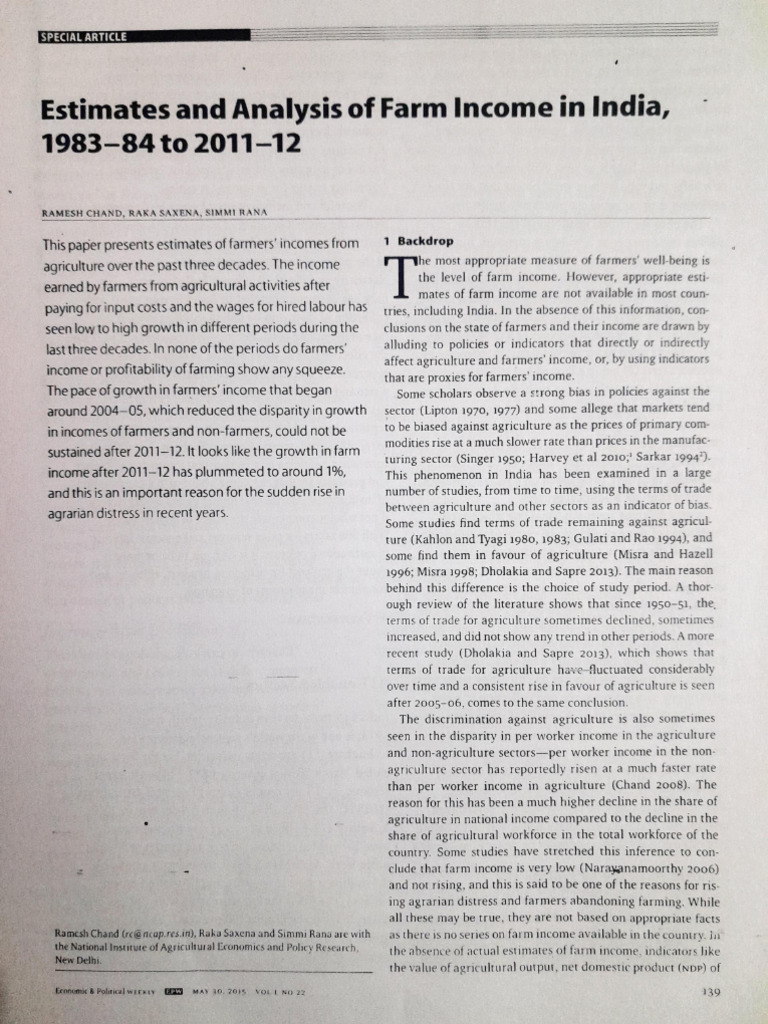 E&A Farm Analysis | PDF