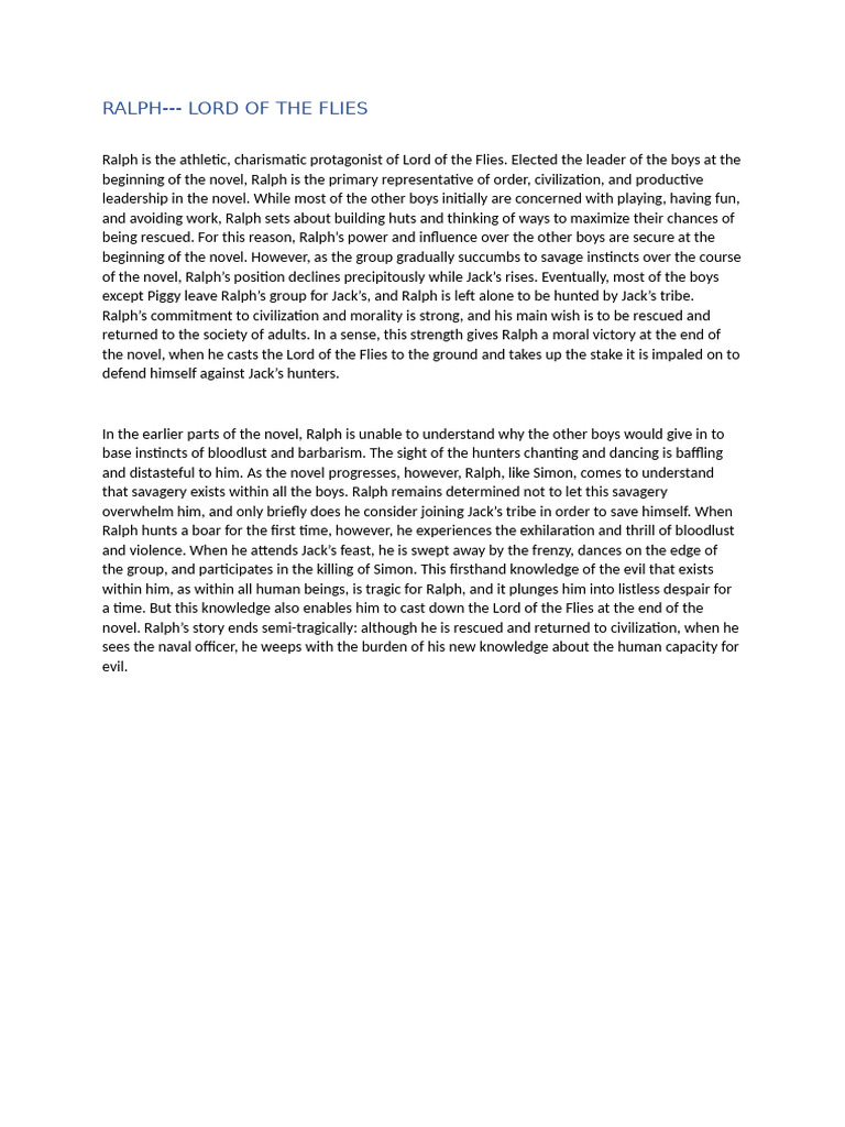 RALPH | PDF