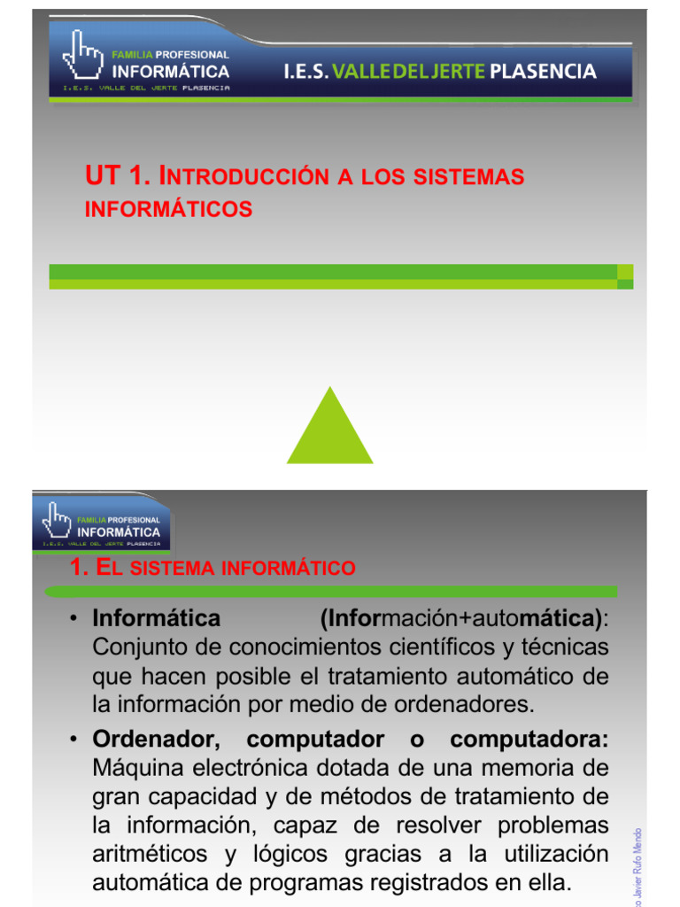 Ut1 1 | PDF | Informática | Programa de computadora