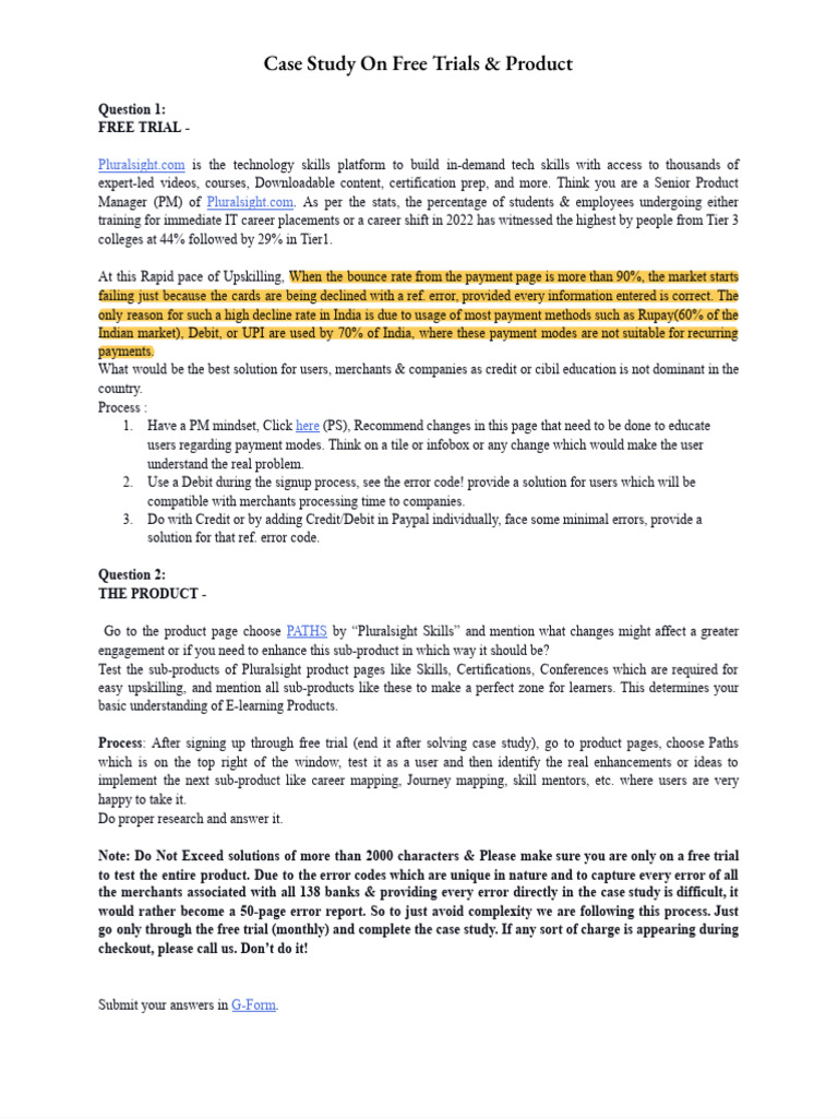 Case Study - HBS | PDF