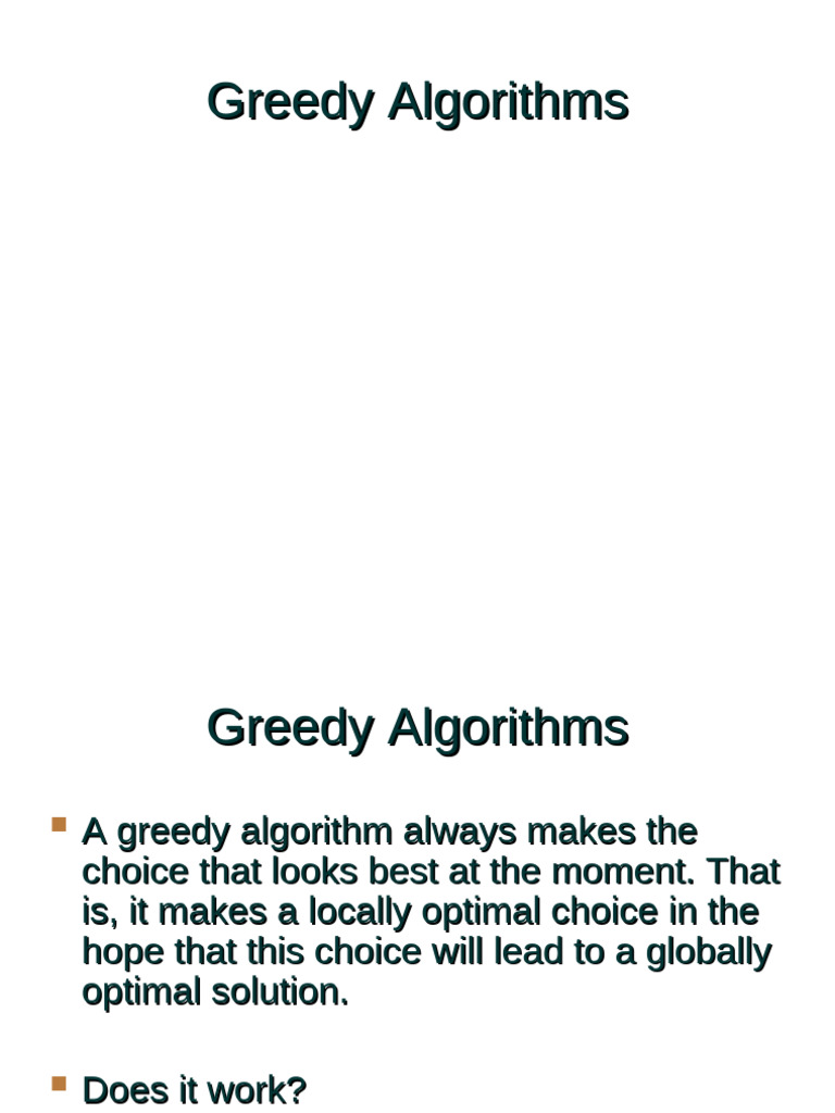 Understanding Greedy Algorithms | PDF | Vertex (Graph Theory) | Computational Problems