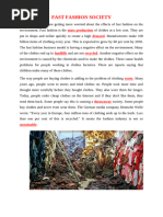 Fast Fashion (PPT Slides) | PDF | Science & Mathematics