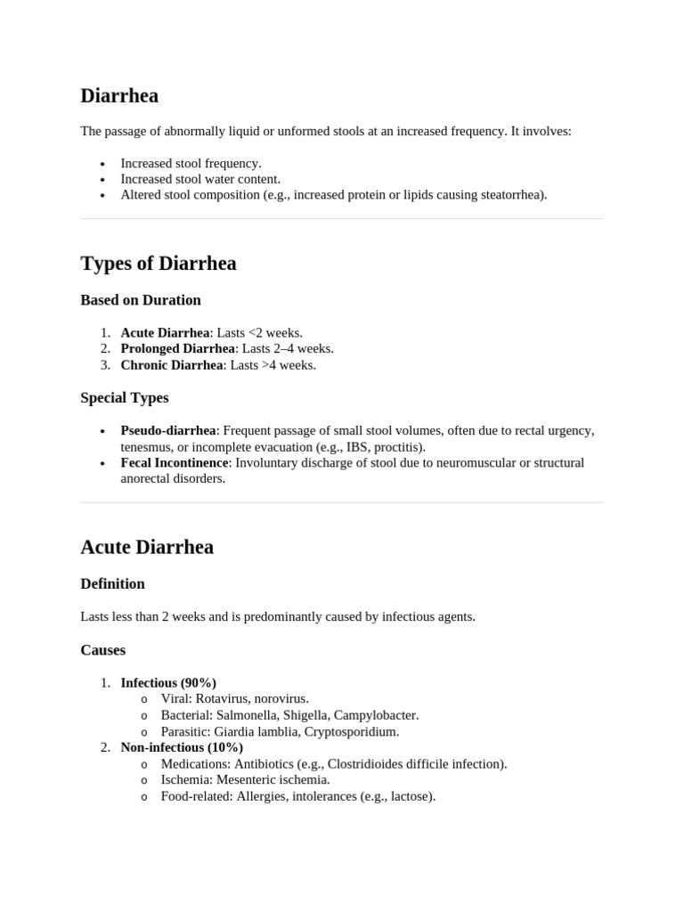 Diarrhea | PDF | Diarrhea | Ulcerative Colitis