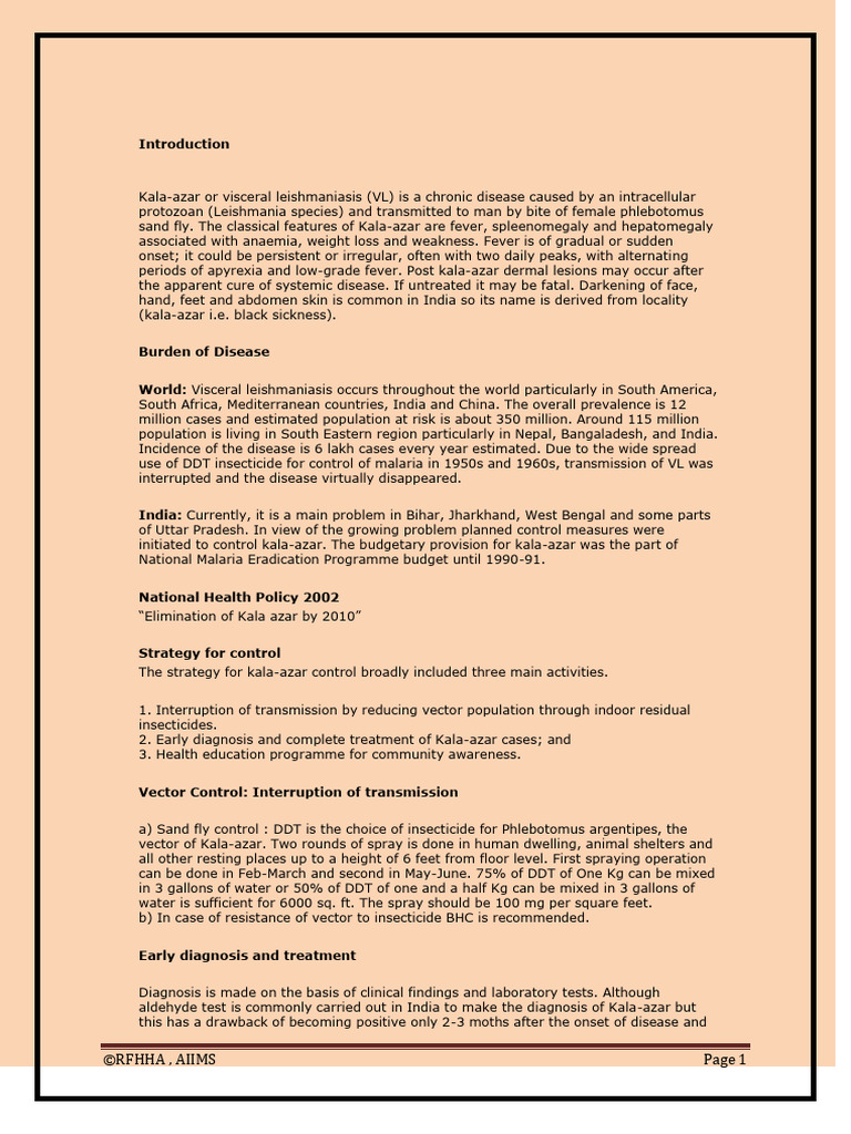 KALA_azar | PDF | Immunology | Medicine