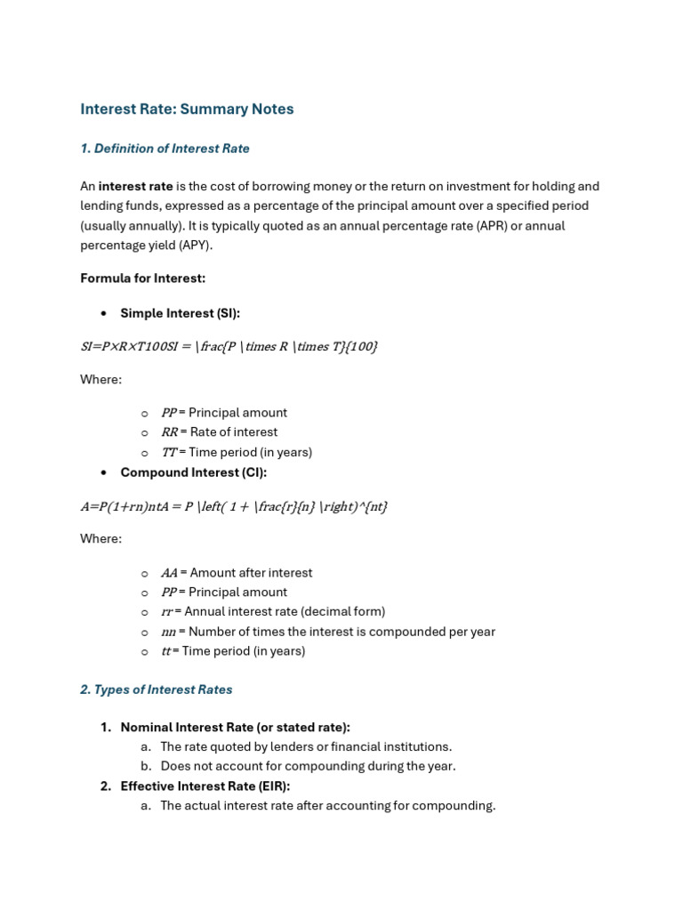 Document 5 | PDF | Interest Rates | Interest