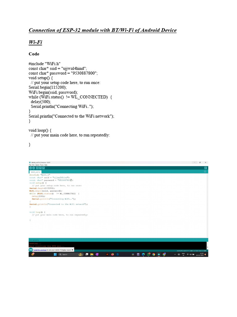 Connection of ESP | PDF