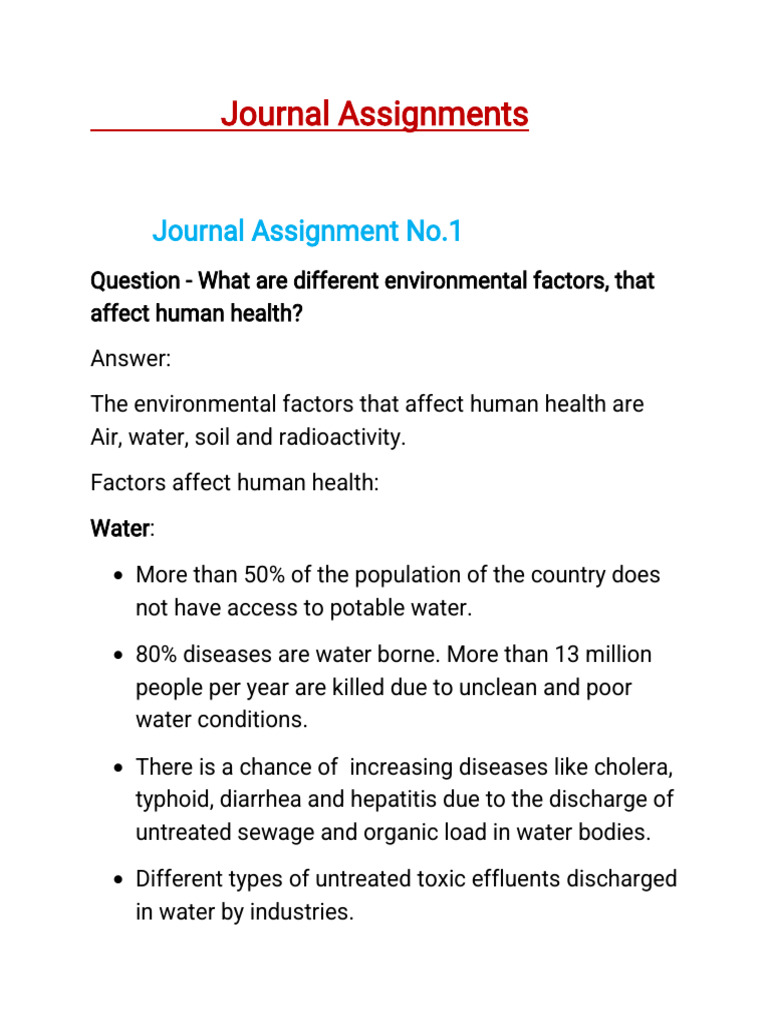 12 TH Journal Assignments 22 - 23 | PDF