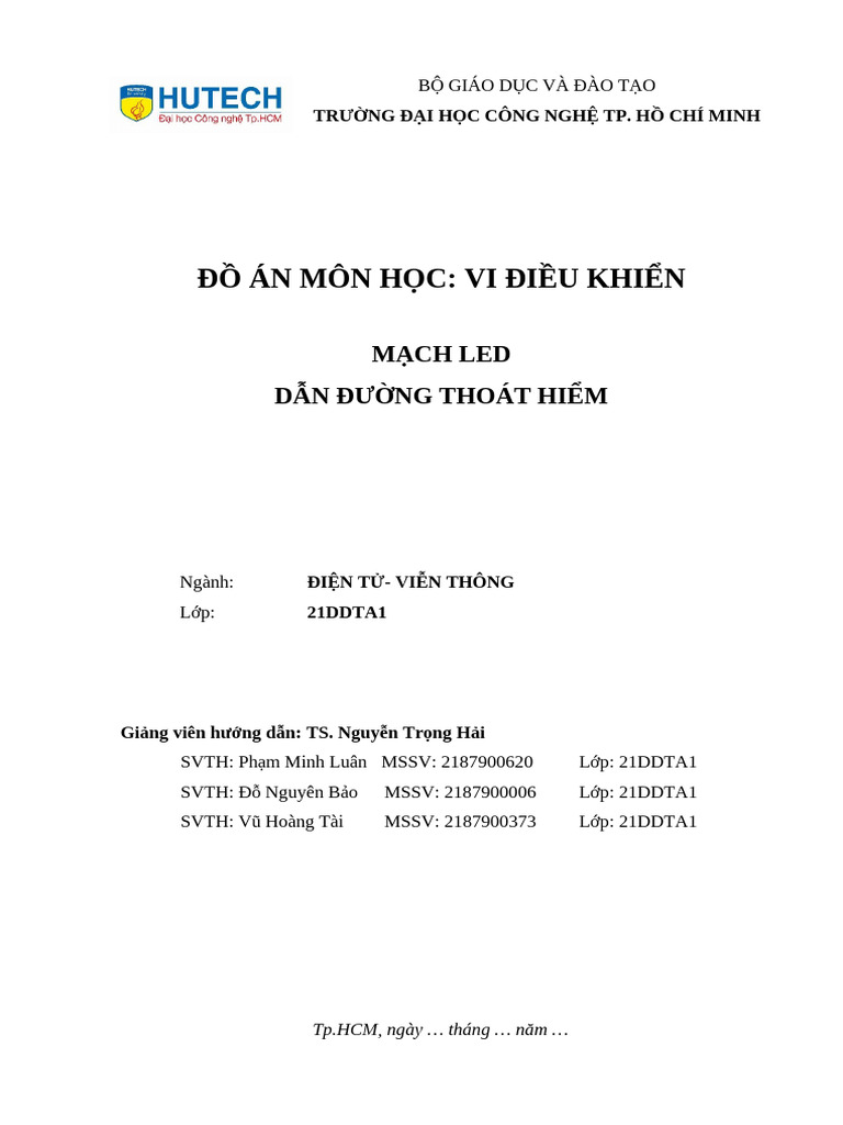 BAO CAO DO AN VDK Mau | PDF