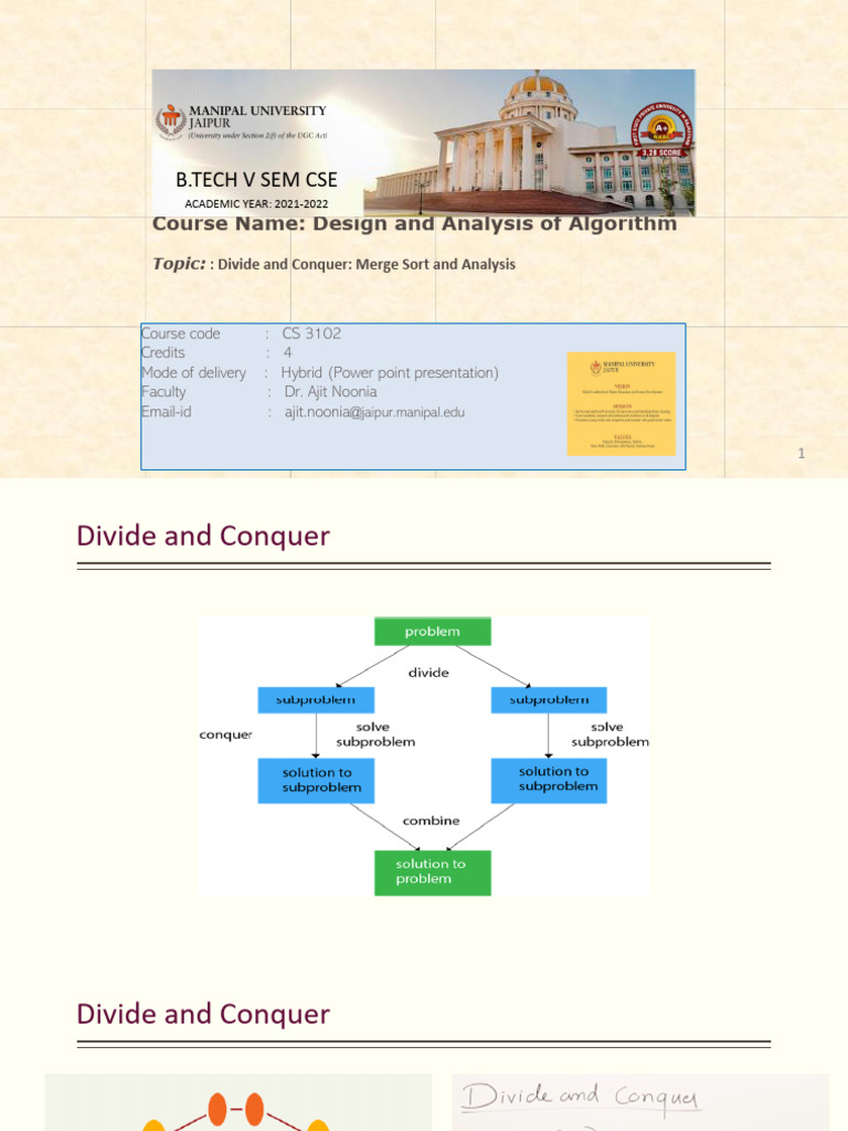 5. MERGE SORT | PDF | Computer Science | Theoretical Computer Science