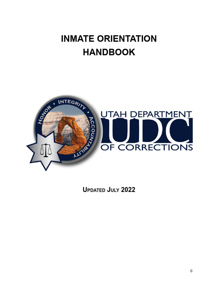 Inmate Orientation Handbook Master | PDF | Americans With Disabilities ...