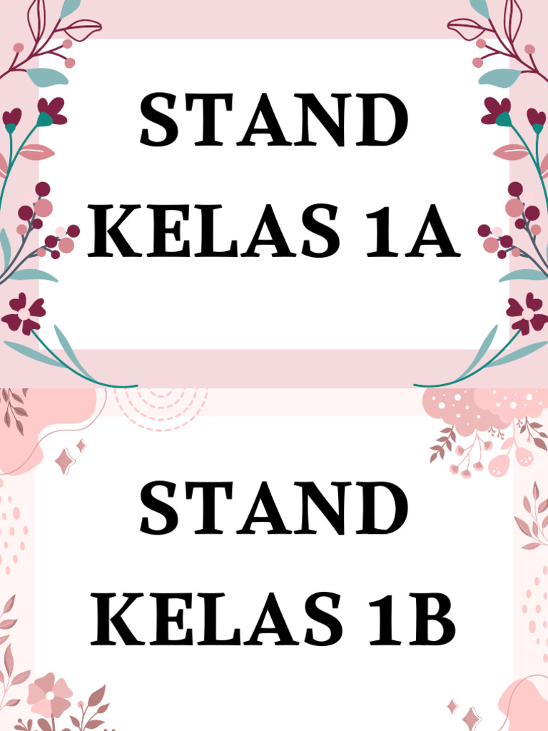 Stand Kelas untuk Semua Tingkatan | PDF