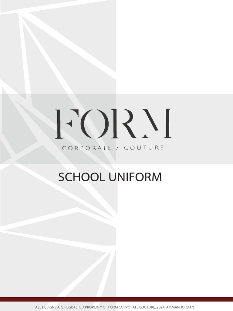 Form - School Uniform - Booklet - 2024 | PDF | Fashion | Clothing