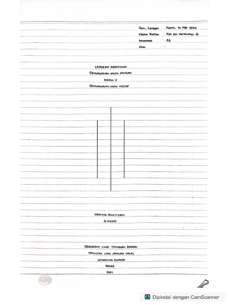 Laporan Praktikum Wastu Modul v Nadiyya b.2110250 | PDF