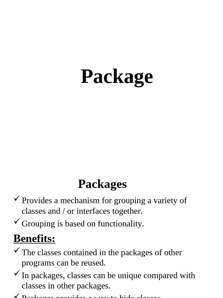 8.Package | PDF | Class (Computer Programming) | Method (Computer ...