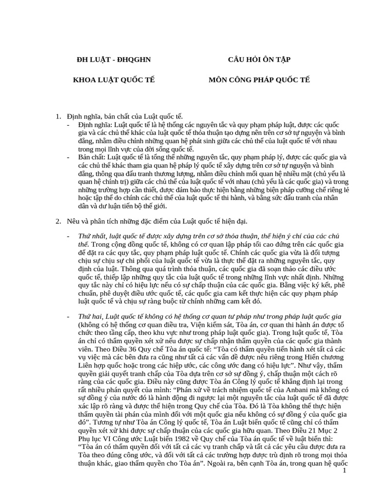 Khoa LQT. Câu hỏi ôn tập CPQT 2024 | PDF