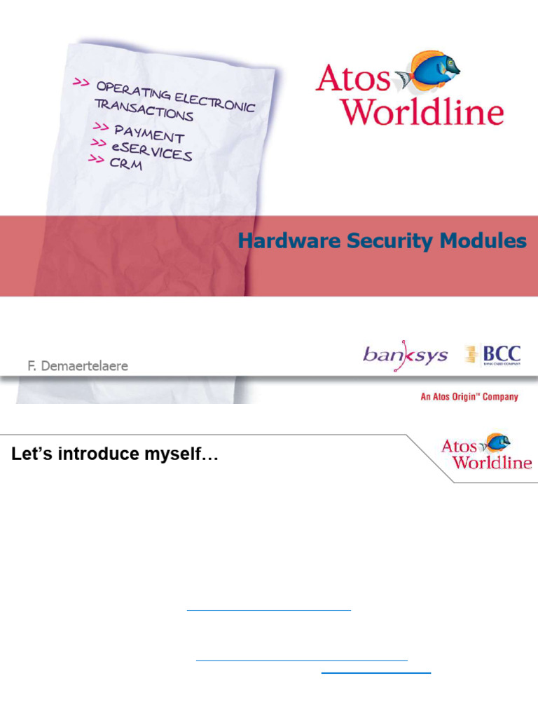 HSM | PDF | Computing | Espionage Techniques