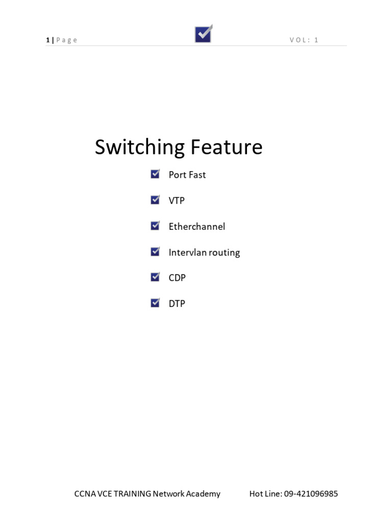 11. Switching Feacture | PDF | Cisco Systems | Networking Standards