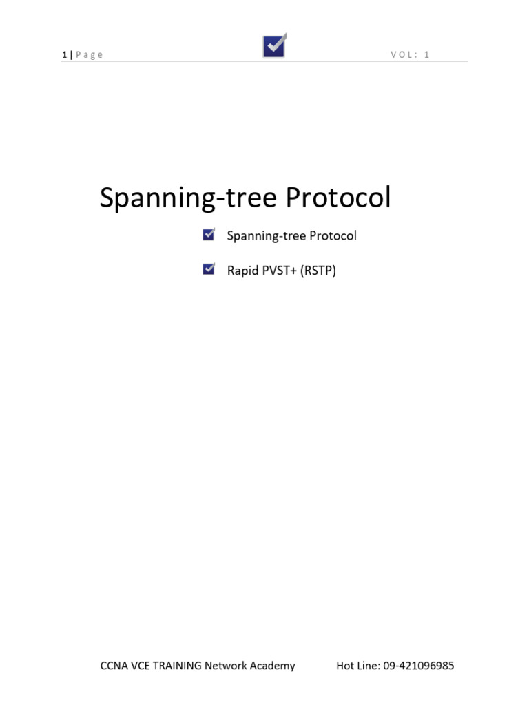 Spanning Tree Protocol Overview | PDF